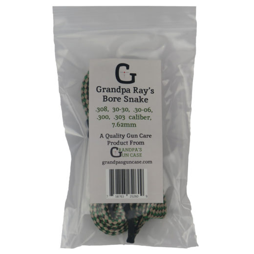 Grandpa Ray's Bore Snake .308, 30-30, .30-06, .300, .303 caliber & 7.62 mm